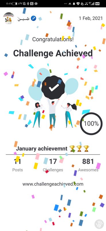 January achievemnt 🏆🏆🏆 - Challenge
